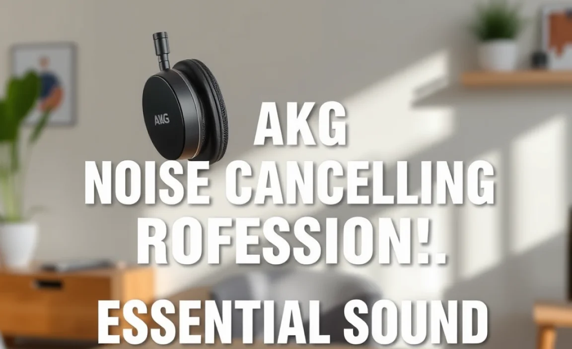 AKG Noise Cancelling Professional: Essential Sound - HeadPhoneHorizon