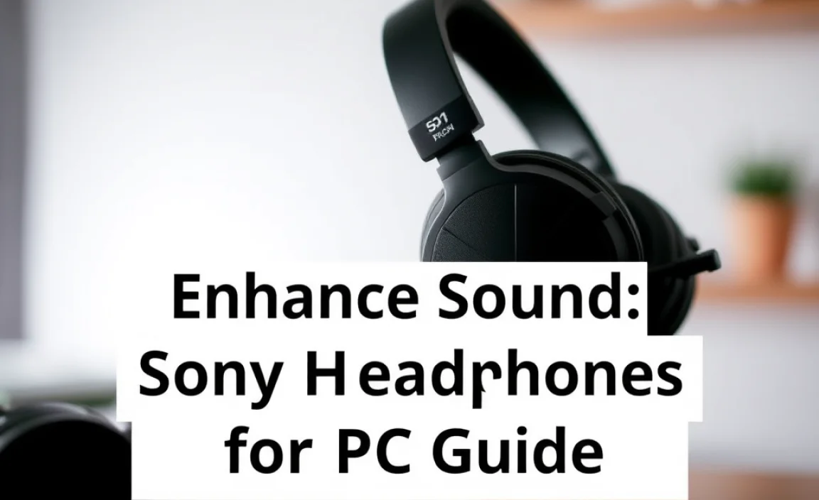 Enhance Sound: Sony Headphones App for PC Guide - HeadPhoneHorizon