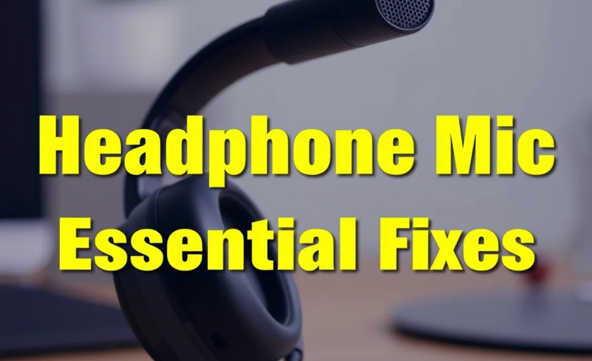 Headphone Mic Not Working DIY: Essential Fixes - HeadPhoneHorizon