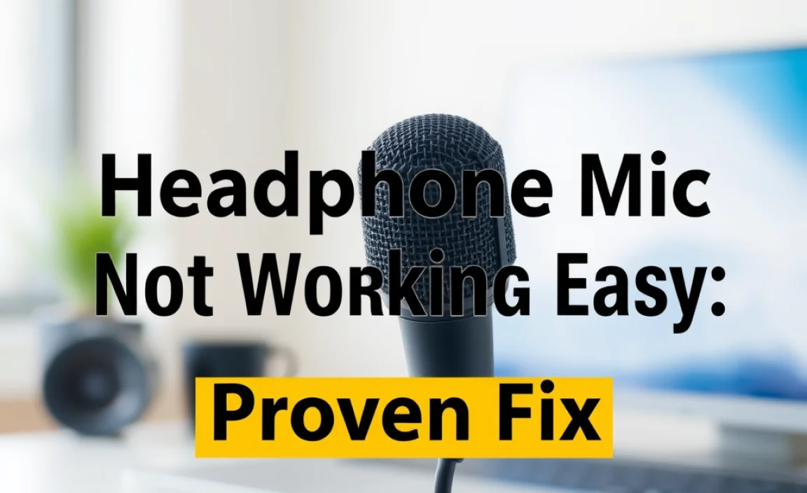 Headphone Mic Not Working Easy: Proven Fix - HeadPhoneHorizon