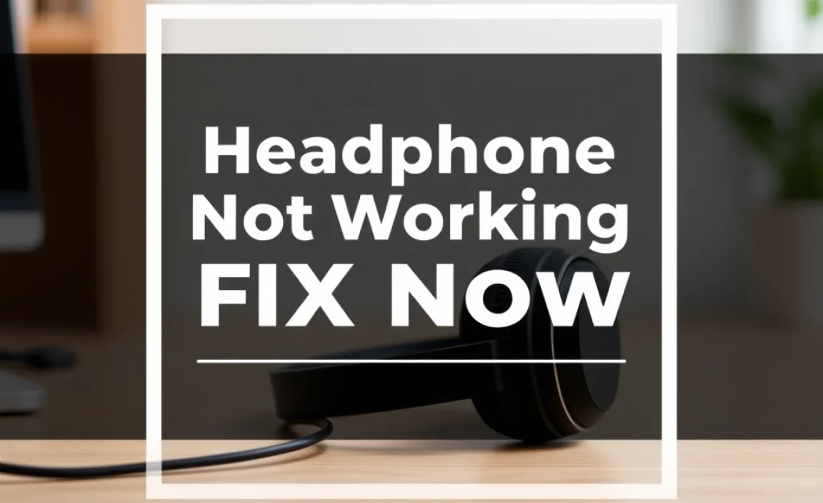 Headphone Not Working Fix Now: Proven Solution - HeadPhoneHorizon