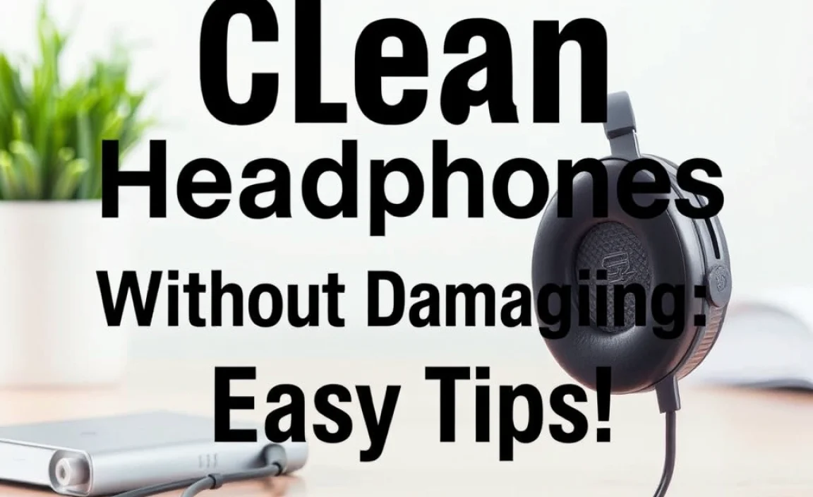 How To Clean Headphones Without Damaging: Easy Tips! - HeadPhoneHorizon