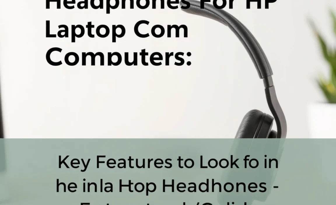 Headphones For HP Laptop Computer: Essential Guide - HeadPhoneHorizon