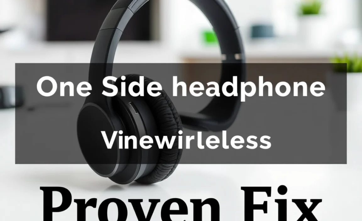 One Side Headphone Not Working Wireless: Proven Fix - HeadPhoneHorizon