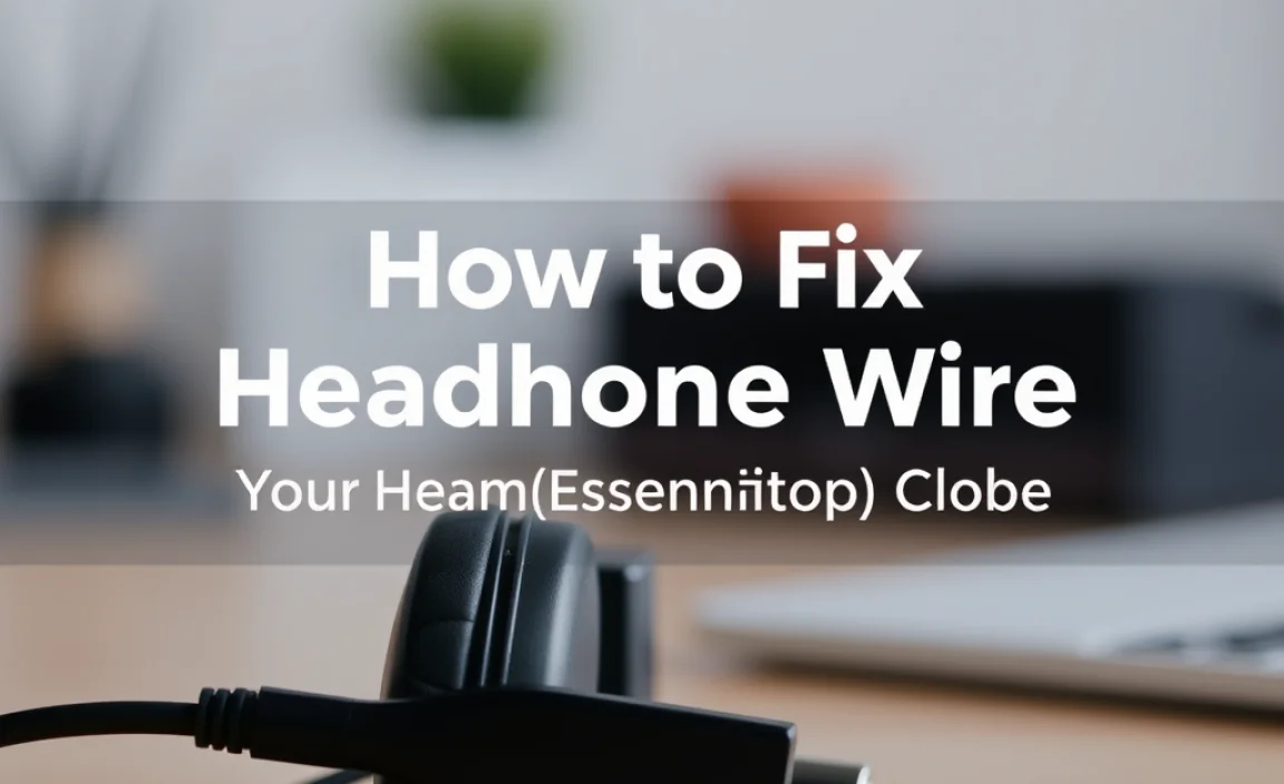 How to Fix Headphone Wire Wired: Proven Essential Guide - HeadPhoneHorizon
