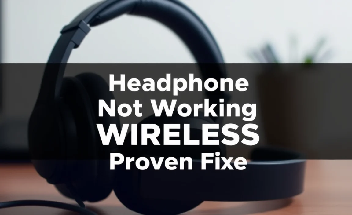 Headphone Not Working Wireless: Proven Fixes - HeadPhoneHorizon