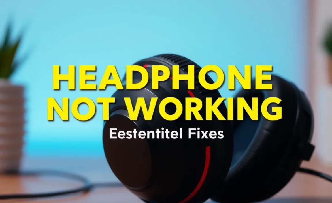 Headphone Not Working Guide: Essential Fixes - HeadPhoneHorizon