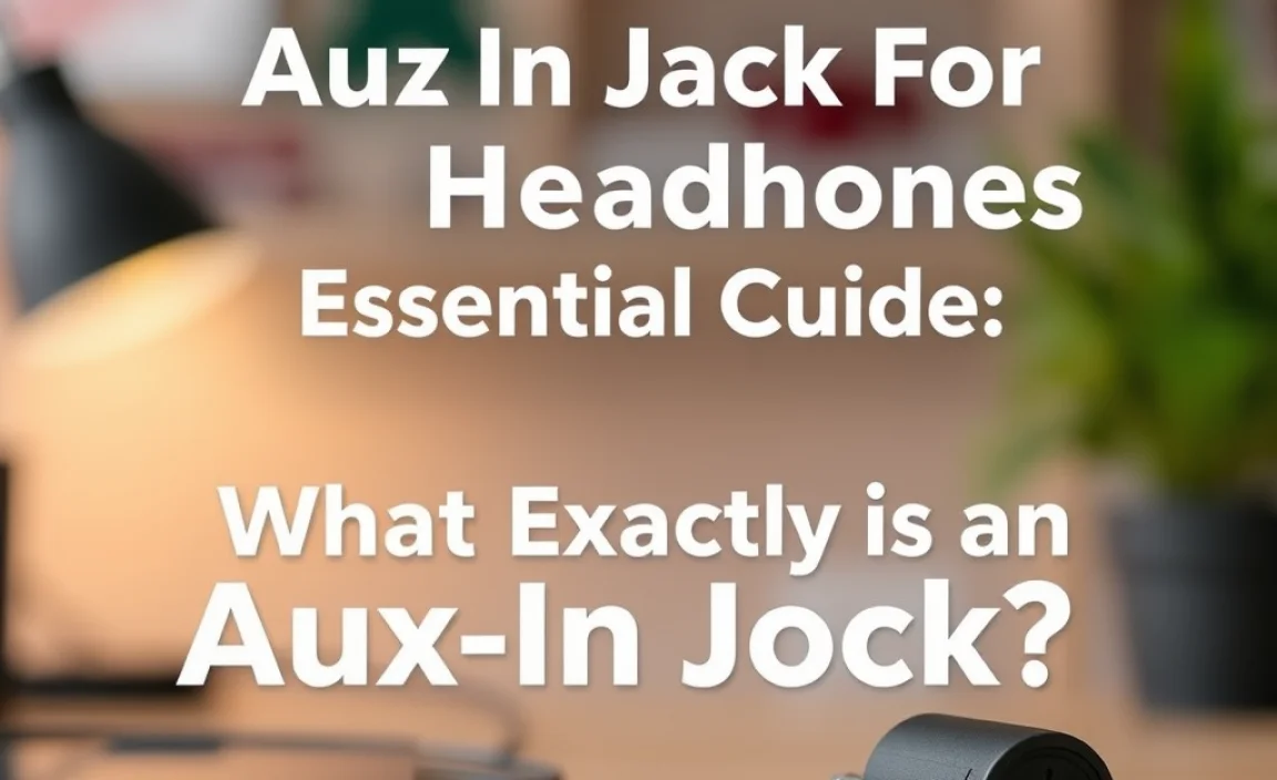Aux In Jack For Headphones: Essential Guide - HeadPhoneHorizon